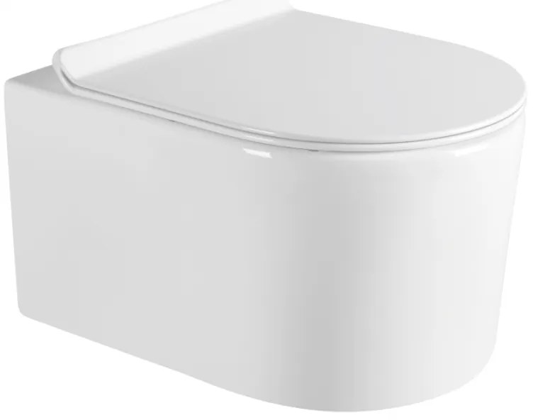 Mexen SOFIA Rimless závěsná wc mísa se sedátkem s pomalým zavíráním, 49 x 37 cm, bílá, 30544000