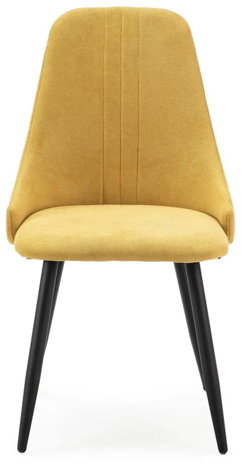 Žluté jídelní židle v sadě 4 ks Mani – Marckeric