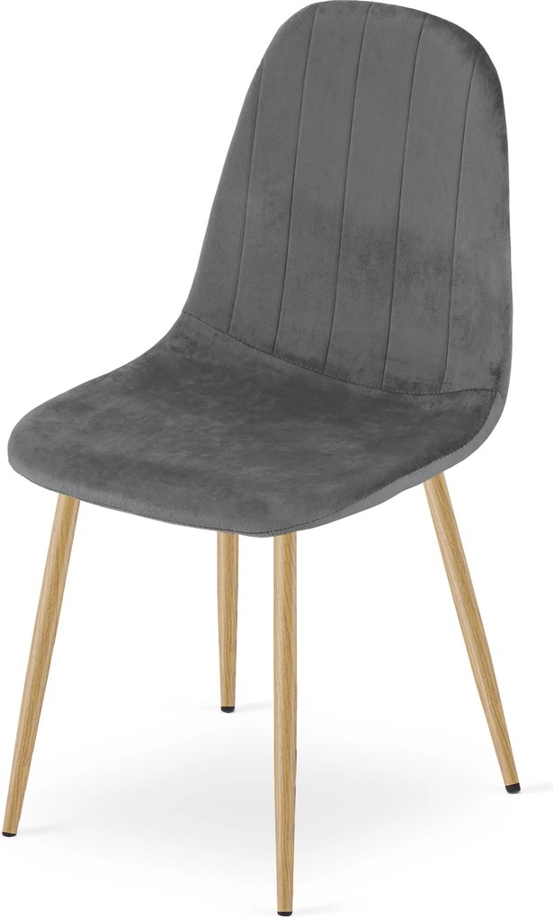 Jídelní židle PADVA VELVET, tmavě šedá