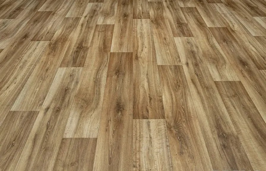 BEAULIEU PVC podlaha - lino POLARIS Lime Oak 631M - tmavé dřevo ŠÍŘKA: 4 m