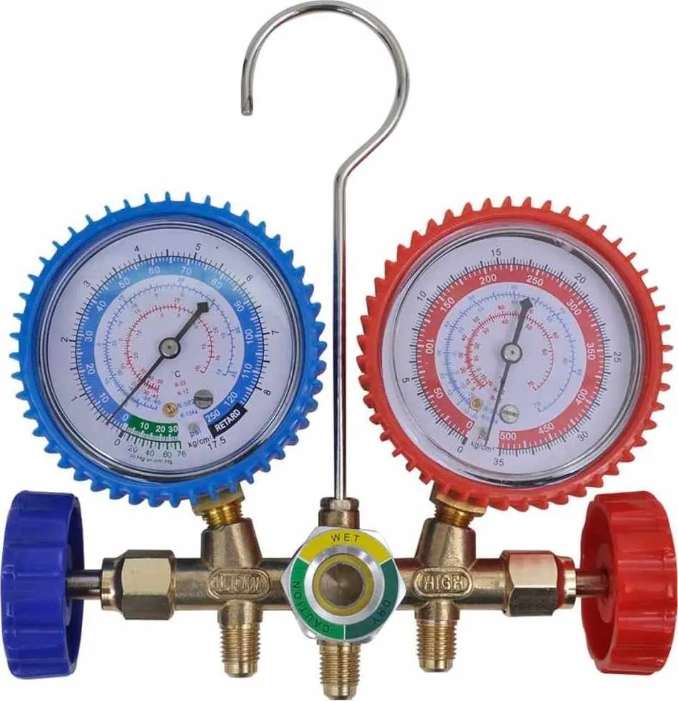 vidaXL Vakuové čerpadlo se 2cestným měřidlem pro klimatizaci [3100285]