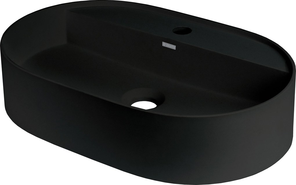 Deante Silia, granitové umyvadlo na desku 550x350x125mm, černá matná, DEA-CQS_NU6B