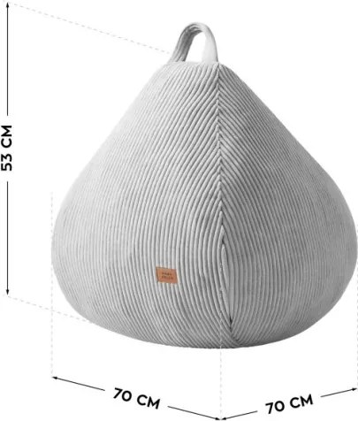 Sedací pytel Comfy 1.0 šedý