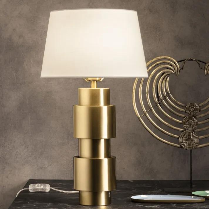 Zlatá Art Deco lampa PERPETUO 50 cm
