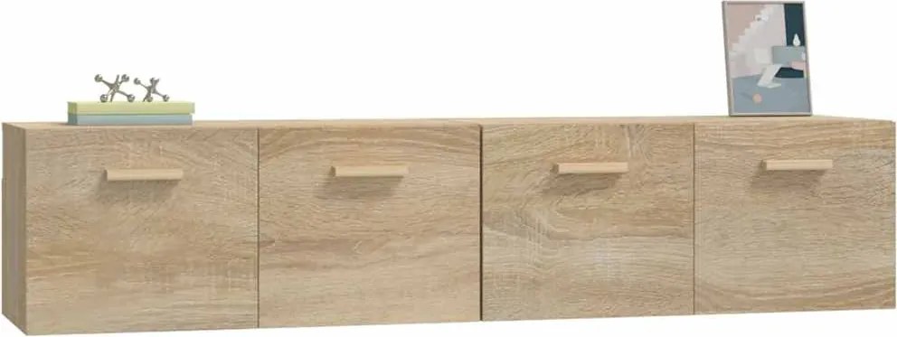 Nástěnné skříňky 2 ks dub sonoma 80x35x36,5 cm kompozitní dřevo 3115646