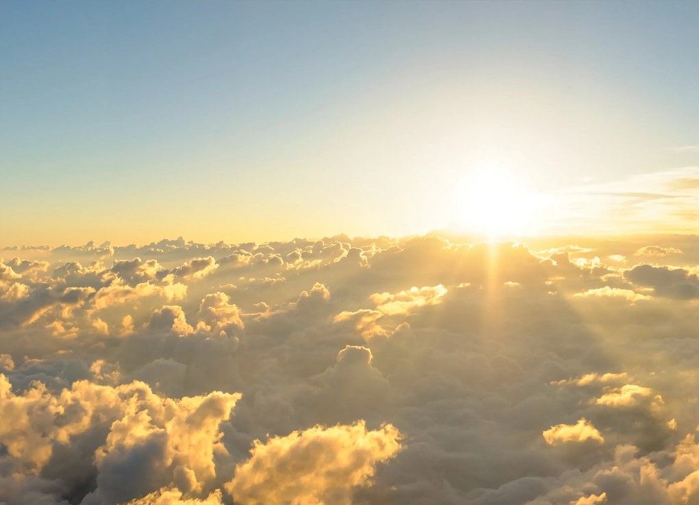 Malvis Tapeta Západ slunce nad mraky Vel. (šířka x výška): 216 x 140 cm