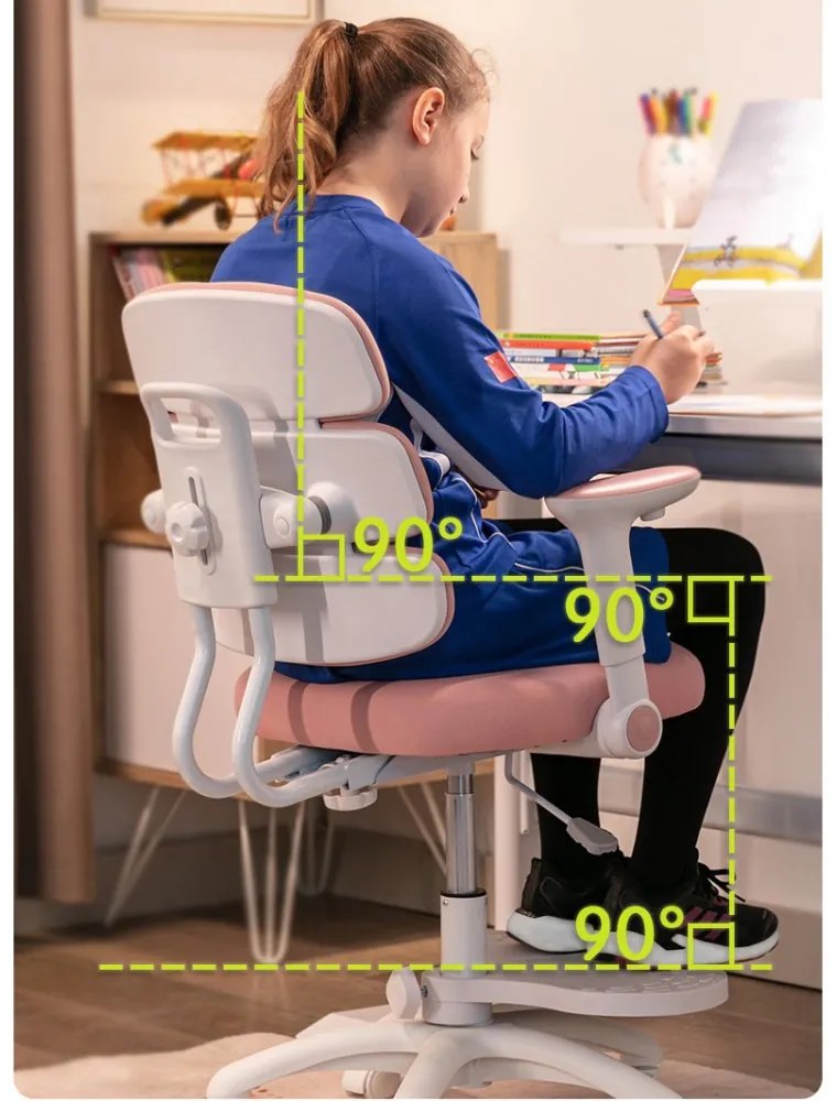 Dětská rostoucí židle Neoseat KIDDY THREE — látka, pratelný potah, oranžová