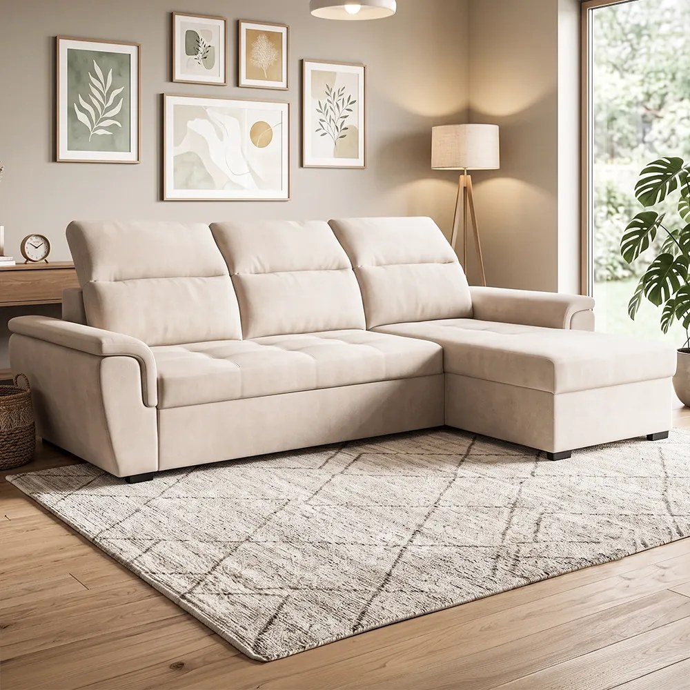 Sedací souprava ELIOT NEW | 277x178 cm | rozkládací s úložným prostorem | VÝBĚR TKANIN