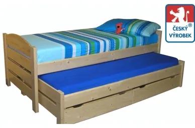 Dětská postel s přistýlkou Hanka - z masivu