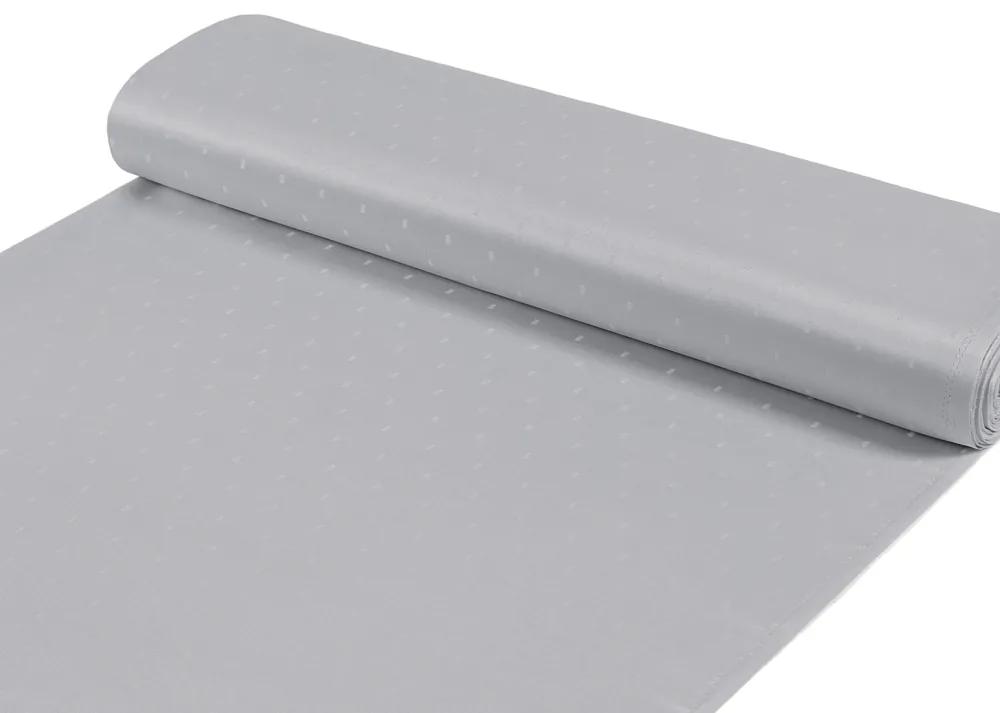 Biante Teflonový běhoun na stůl TF-080 Obdélníčky na šedém 35x180 cm