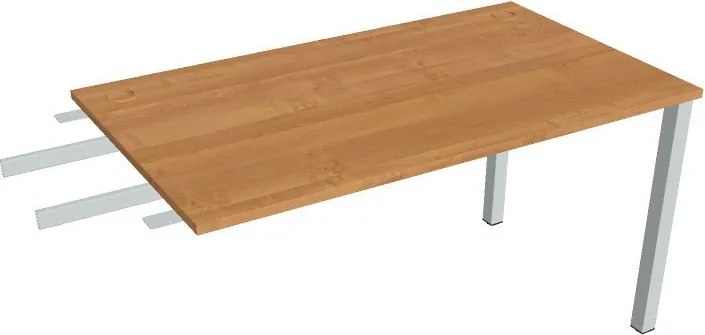 Hobis Kancelářský stůl řetězící do úhlu Hobis US 1400 RU, deskaakát, černá černá