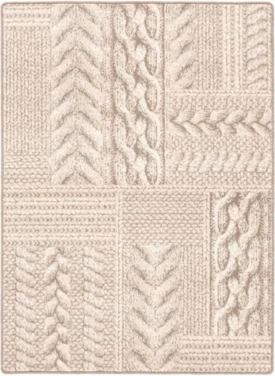 Kusový koberec vlněný Agnella Isfahan M Kadesz Popiel béžový šedý Rozměr: 160x240 cm