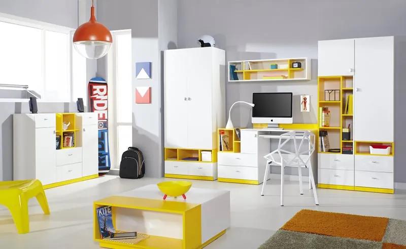 Mobi konferenční stolek MO16 Zvolte barevné provedení: bílá lux - žlutá