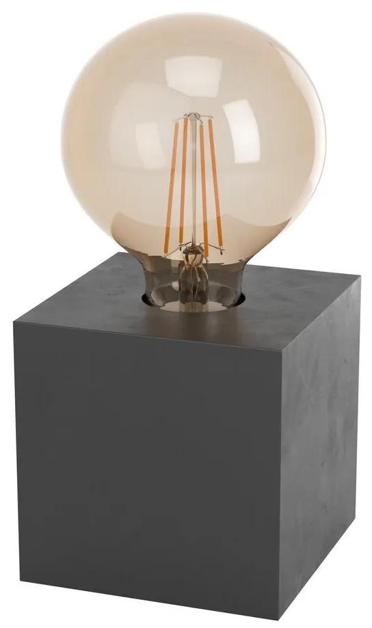Eglo | Eglo 43734 - Stolní lampa PRESTWICK 1xE27/40W/230V antracit | EG43734