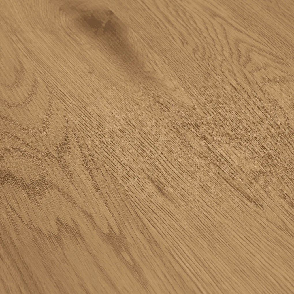 Jídelní stůl, dub/černá, průměr 80 cm, REVENTON NEW