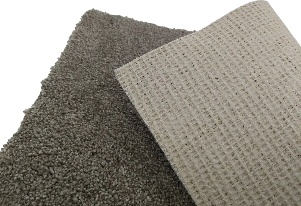 Lano, Metrážový koberec Supersoft 420 hnědý, šíře 4m, hnědá, ab (mřížka), kancelář