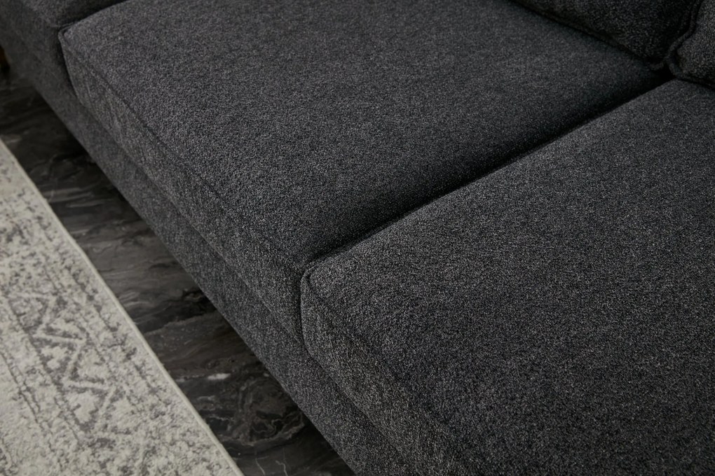 Hanah Home Dvoumístná pohovka BERLIN antracitová 180 cm 825BLC2794
