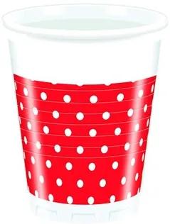 PROCOS Nápojový pohár 200 ml, 10KS Red Dots 4480710