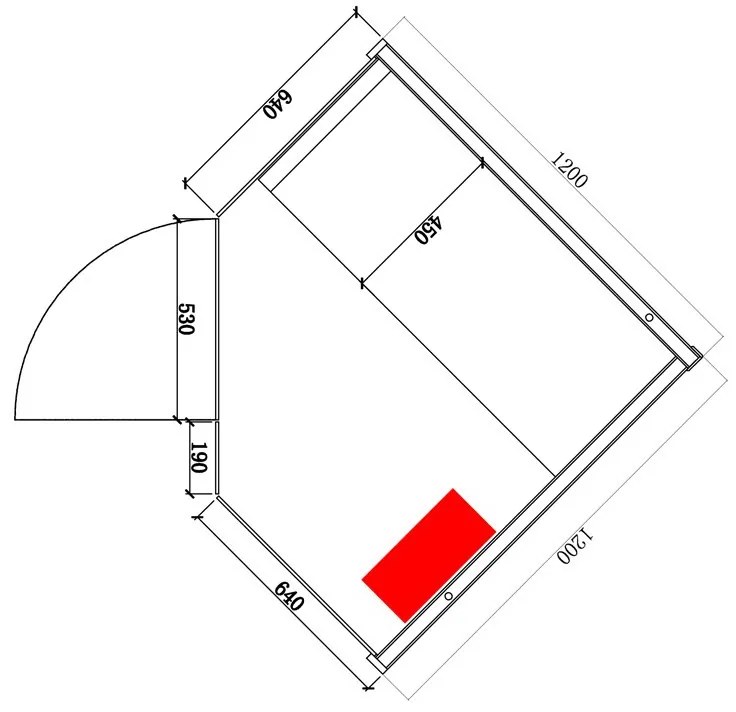 BPS-koupelny Finská sauna Relax  120x120, 1-2 osoby