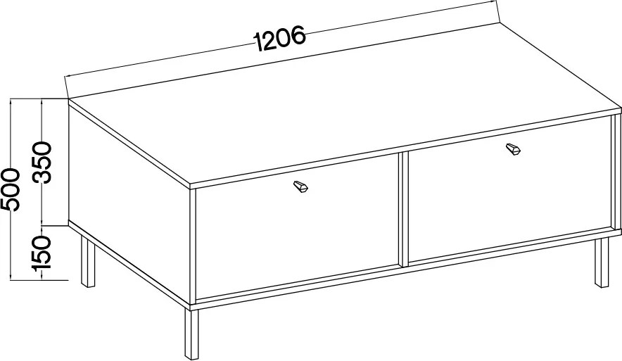 Falco TV stolek Tomila 302/2 písková béžová