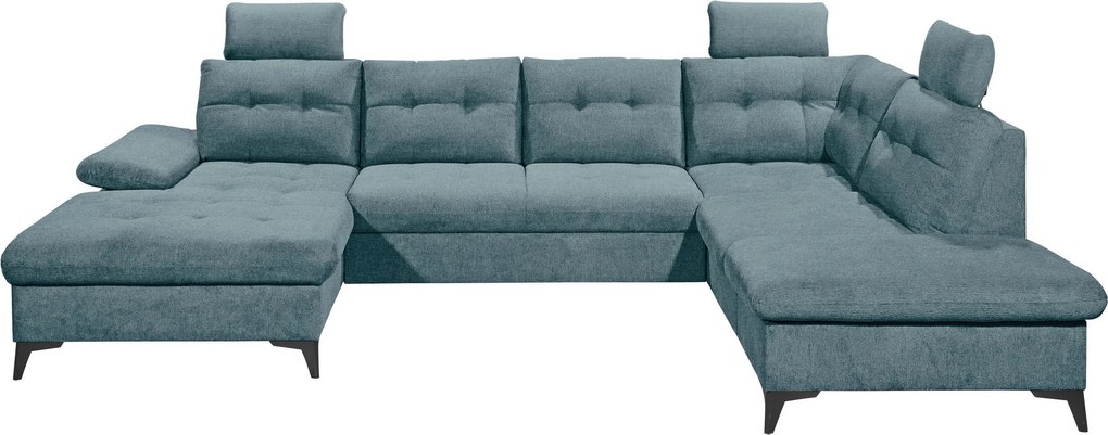 XXXLutz SEDACÍ SOUPRAVA, textil, modrá MID.YOU - Sedací soupravy - 002220053709