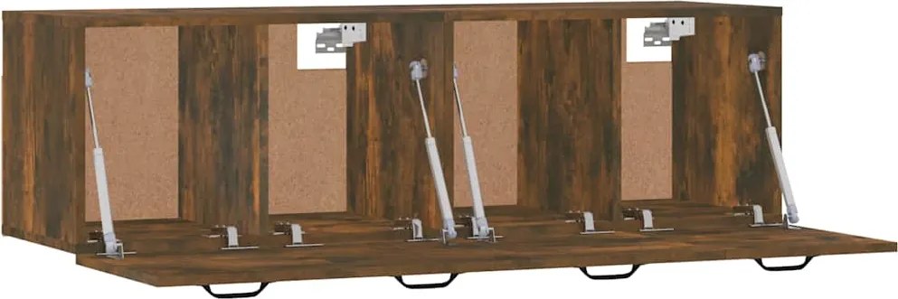 Nástěnné skříňky 2 ks kouřový dub 80 x 35 x 36,5 cm kompozit 3115657