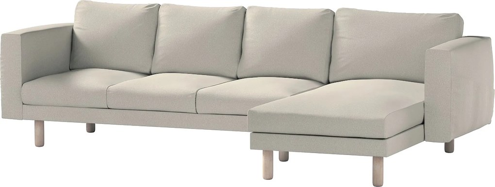 Potah na pohovku IKEA Norsborg 4-místná se šezlongem barva béžová látka pletený vzor