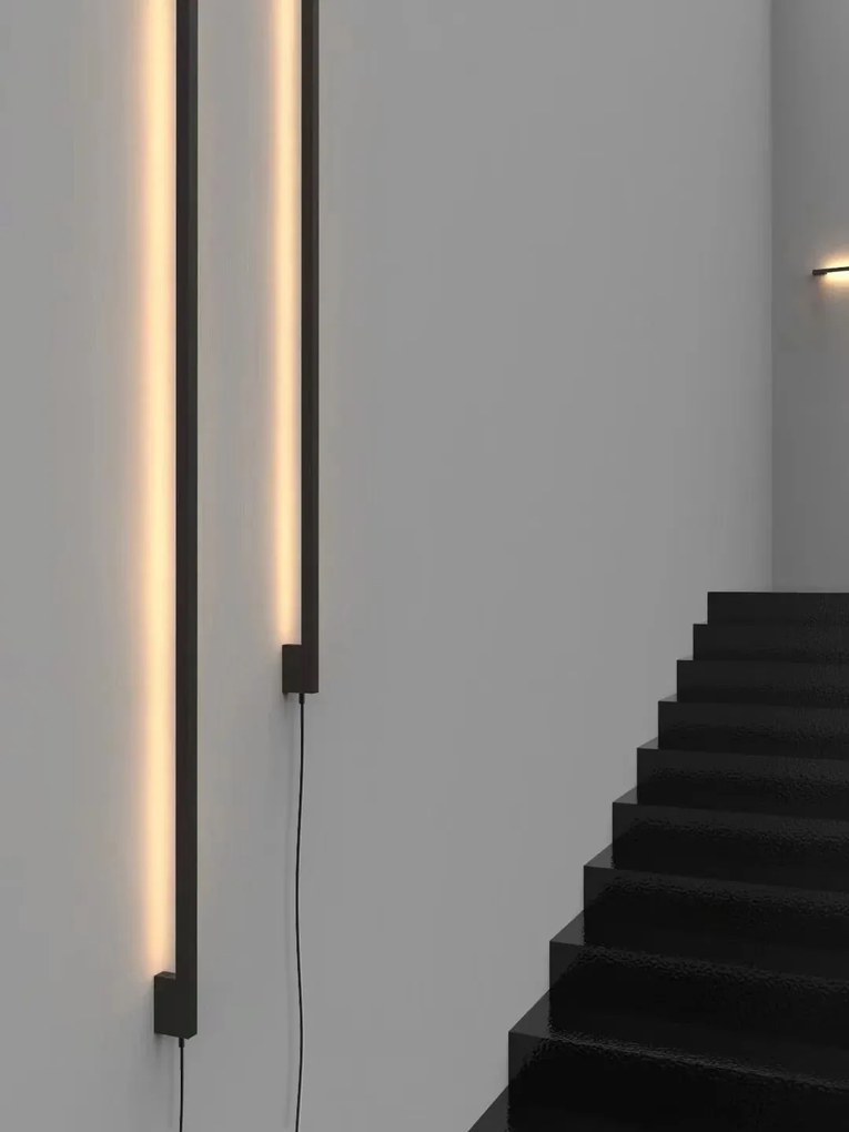 Toolight Toolight, LED nástěnné svítidlo 150cm, 20W, 3000K, LHJ066-W, černá matná, OSW-60034
