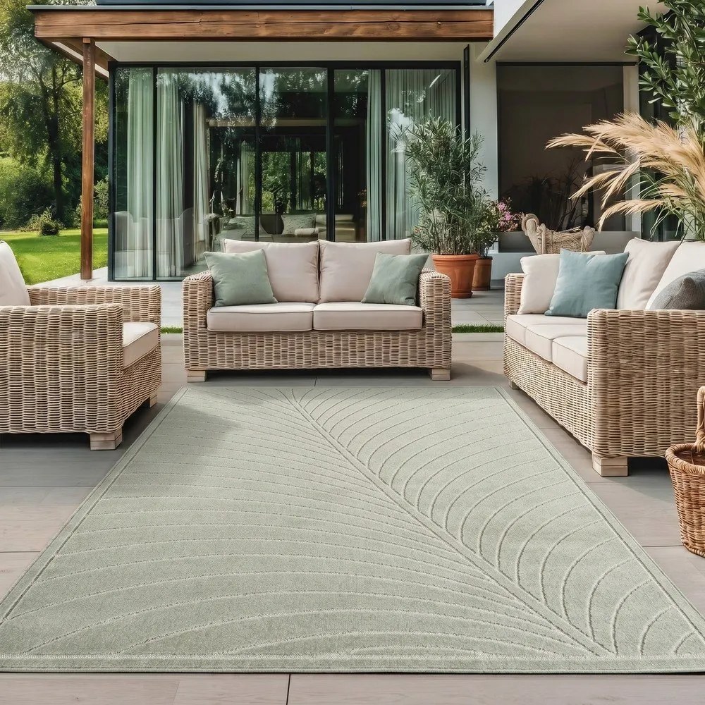 Zelený vnitřní a venkovní koberec 140x200 cm Nova 1204 – Ayyildiz Carpets