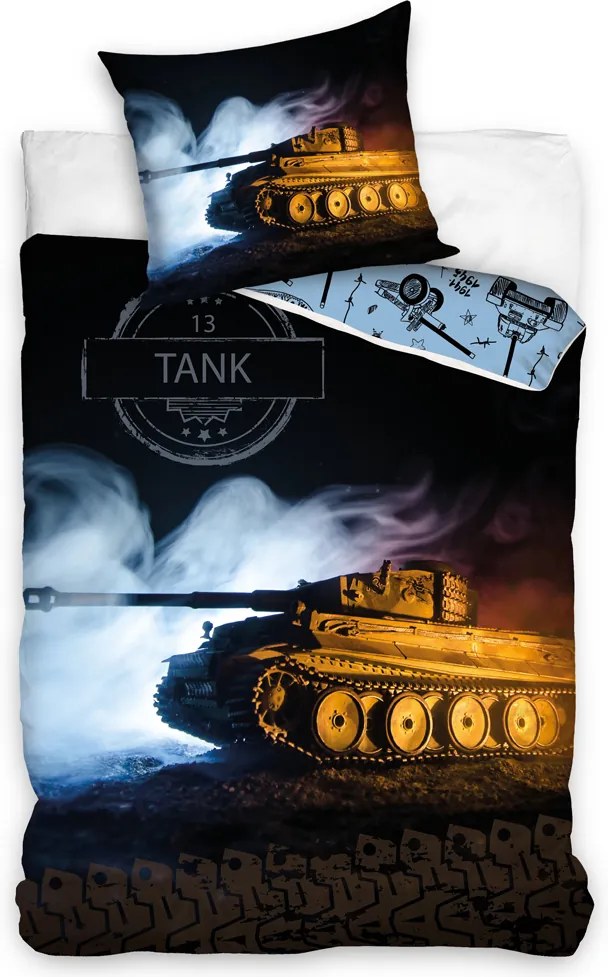 Bavlněné povlečení Tank Tiger 13