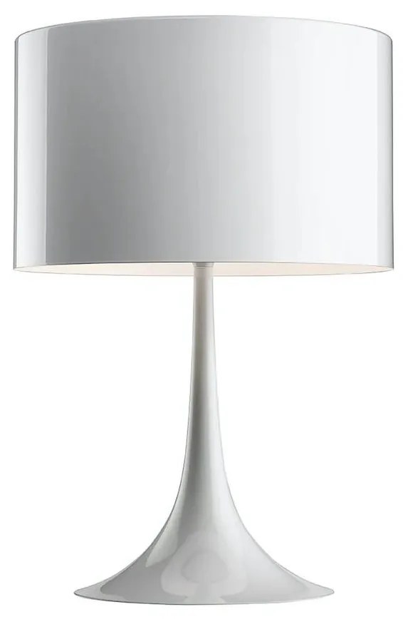 Flos Spun Light T1, bílá designová stolní lampa, 1x150W E27, výška 57,5cm