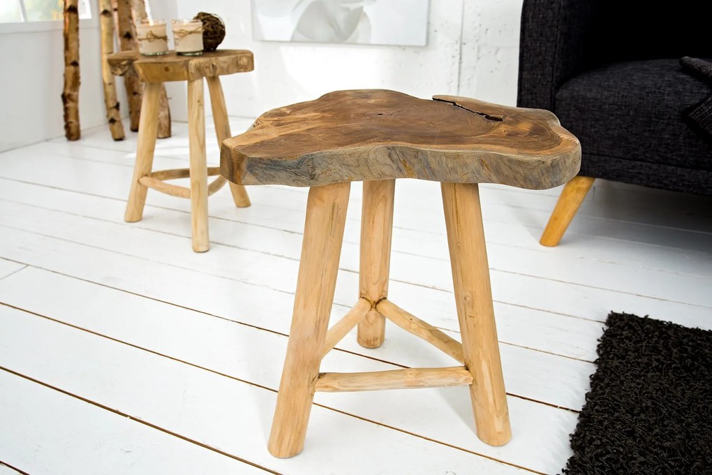 Bighome - Konferenčný stolík RET, 45 cm - hnedá