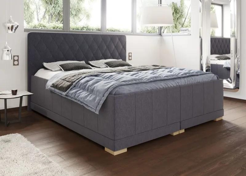 Čalouněná postel Verona 120x200 cm vysoká 55 cm