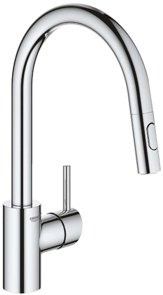 Grohe Concetto - Dřezová baterie s výsuvnou sprškou, chrom 31483002