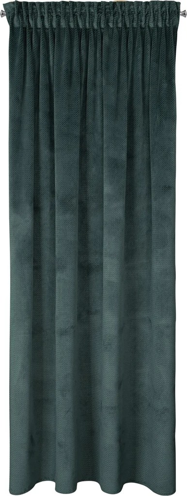 ZATEMŇOVACÍ ZÁVĚS NA PÁSCE ELIZA 140X300 CM TMAVĚMÁTOVÁ