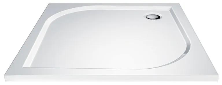 Mereo CV 80M Vanička sprchová litá, bílá, čtvercová, 100 x 100 x 3 cm