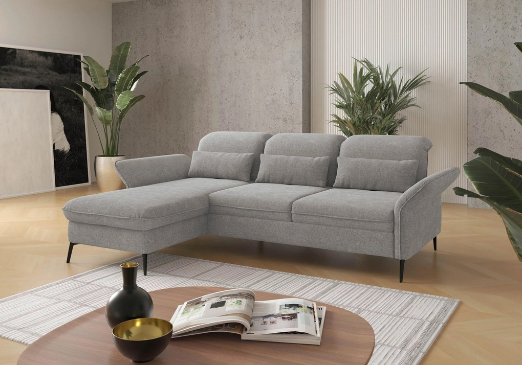 XXXLutz ROHOVÁ SEDAČKA, textil, světle šedá Sit & More - Sedací soupravy - 000144011852