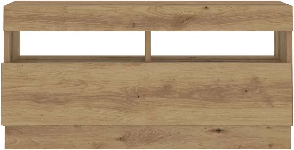 TV stolek s LED dub artisan 260x35x40 cm kompozitní dřevo 3329168