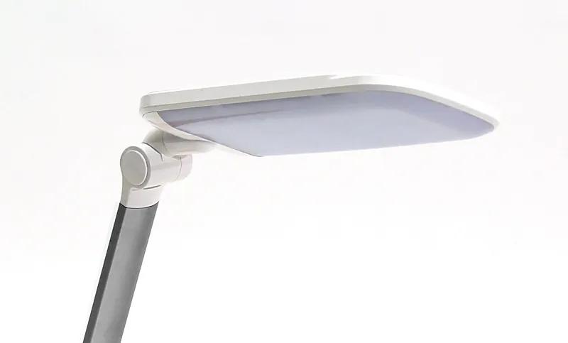 CHINATSU LED stolní stmívatelná lampa s nočním RGB světlem, 12W, teplá-studená bílá, bílá PDLQ60