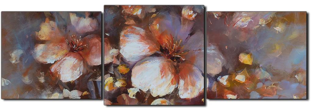 Obraz na plátně - Květ mandlí, reprodukce ruční malby - panoráma 5273D (150x50 cm)