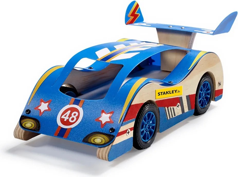 Stanley Jr. OK004-SY Stavebnice, závodní auto, dřevo