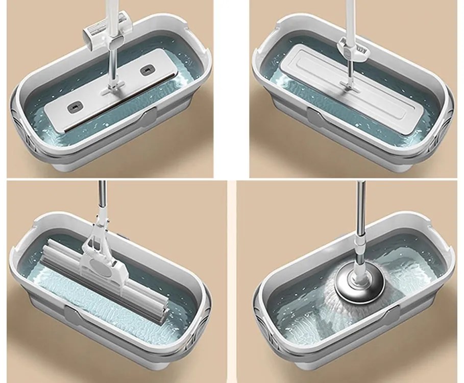 Verk Group Silikonová skládací mísa velký koš na prádlo kompaktní cestovní 10l