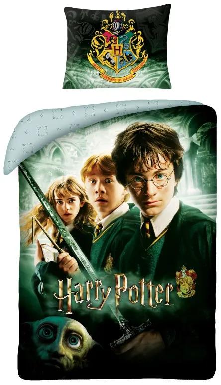 HALANTEX Povlečení Premium Harry Potter Bavlna, 140/200, 70/90 cm