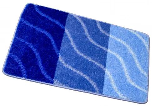 Sada koupelnových koberečků FIORI modrá, pruhy