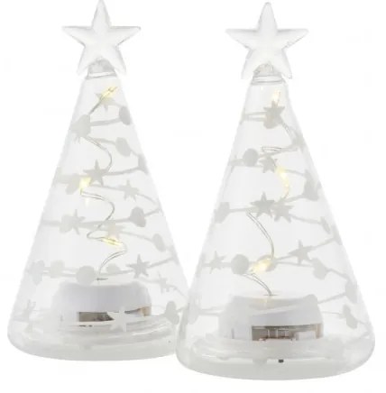 Sirius Sirius LED dekorace Sweet Christmas Tree Ø11,5cm (sada 2 ks) (2x3 LED světel)