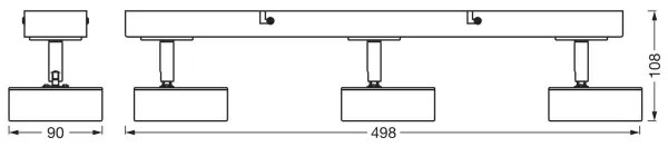 Ledvance - LED Bodové svítidlo DECOR PLUTO 3xLED/4,8W/230V