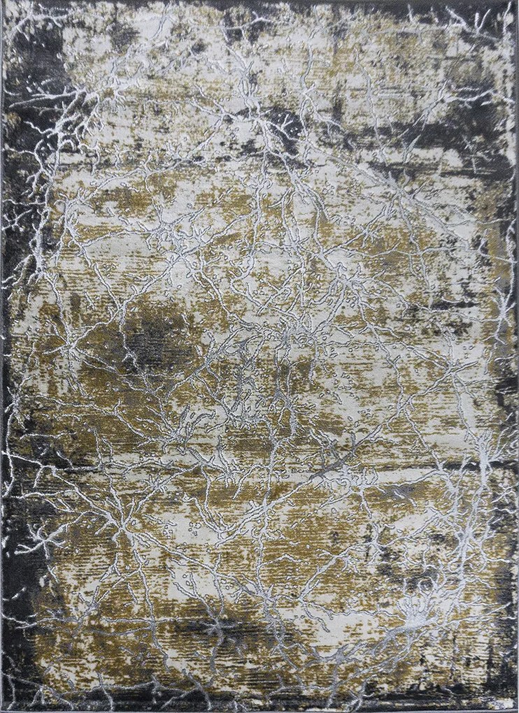 Berfin Dywany, Kusový koberec Zara 9630 Yellow Grey, 140x190, žlutá, kancelář