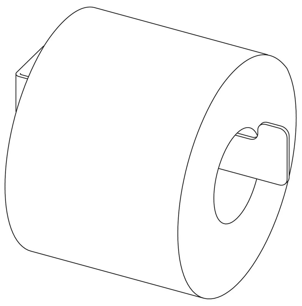 Deante Mokko příslušenství, nástěnný držák wc papíru, černá matná, ADM_N211