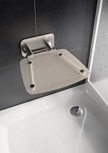 Ravak OVO B sprchové sedátko sklopné š. 36 cm čirá B8F0000051