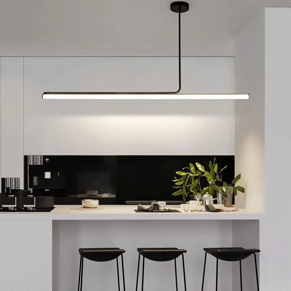 Toolight Moderní designové LED osvětlení APP1659-CP Black 120cm